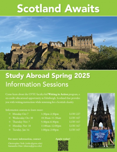 Edinburgh, Scotland Writing in Action Study Abroad Info Session ...